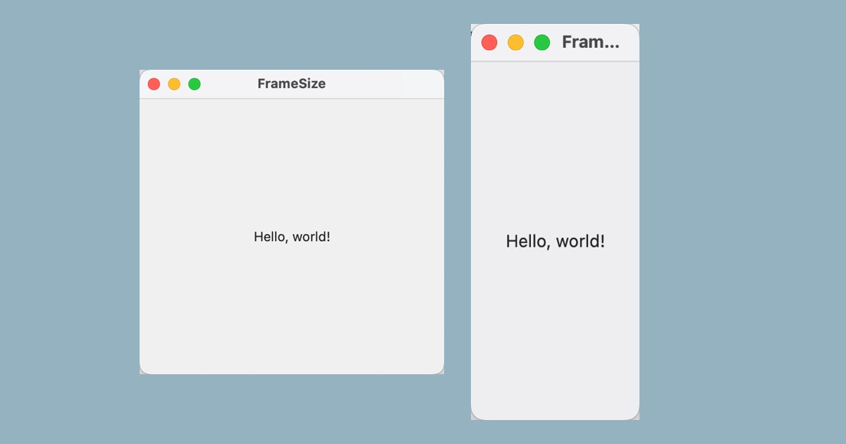 Set the window size in SwiftUI | Programming Tips From Programmer Set the window size in SwiftUI | Programming Tips From Programmer