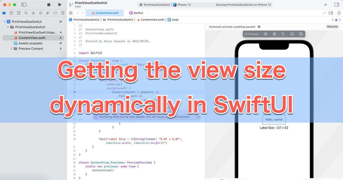 Dynamically Getting The View Size In Swiftui Programming Tips From Programmer